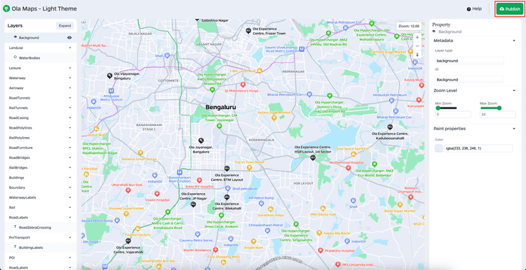 StyleEditor - Ola Maps Platform